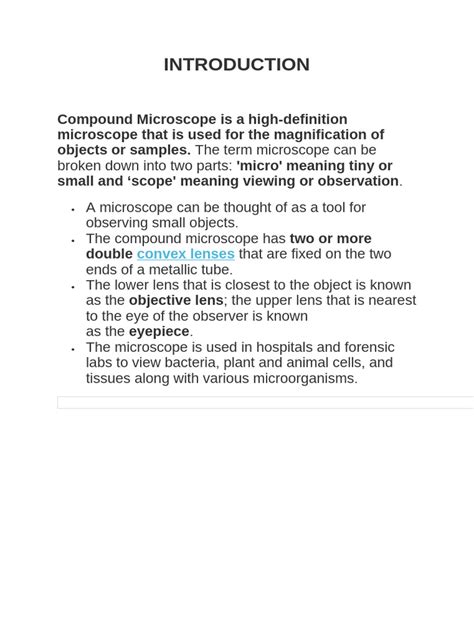 compound microscope 2 pdf microscope lenses