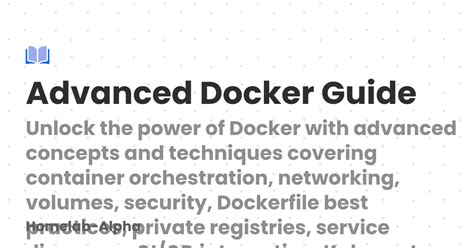 Advanced Docker Guide Homelab Alpha