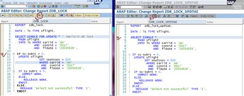 database lock open sql statement vs sap lock enqueue and dequeue fm