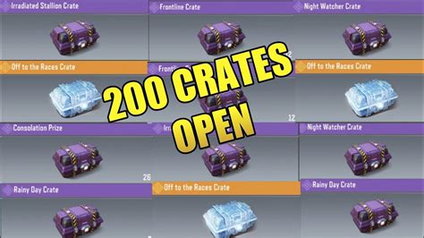 Opening 200 Free Crates In Cod Mobile Youtube