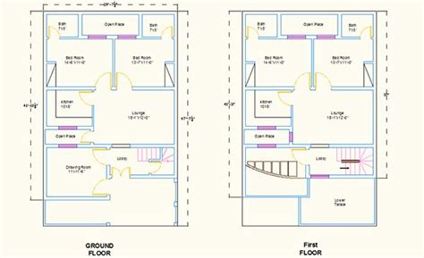 7 Marla House Map Design Pakistan 7 Marla House Plans August 2025