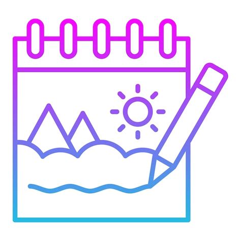 Premium Vector Sketchbook Icon