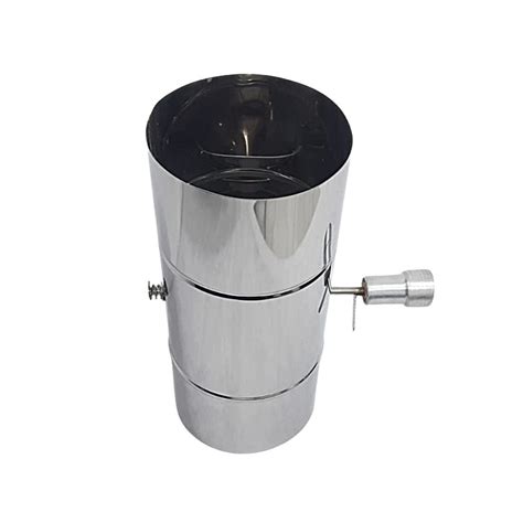 Registro Damper 5 Polegadas Aço Inox 430 Ldo Madeiramadeira