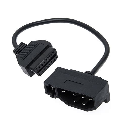 Lomubue Convertor Adapter Cable Wide Application Plug And Play Reliable Obd1 To Obd2 Diagnostic