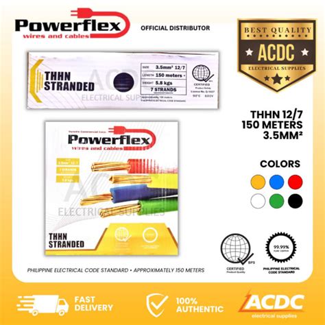 Original 12 Powerflex Thhn 150 Meters 35mm2 Stranded Cable Wire 12