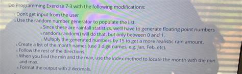 Solved Python Programming Please Make Sure It Doesnt Have