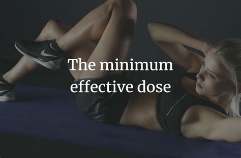 The Minimum Effective Dose Doing Less For Sustainable Results Adele