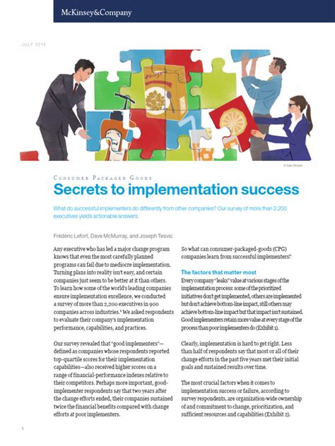 Secrets To Implementation Success Pdf