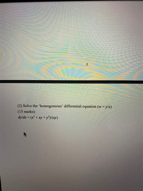 Solved Solve The Linear First Order Equation By Chegg