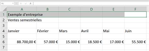 comment combiner et fusionner cellules excel ionos