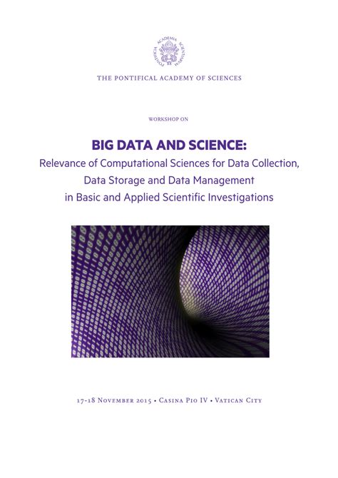 BIG DATA And SCIENCE Relevance Of Computational Sciences For Data Collection Data Storage And