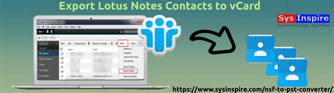 Export Lotus Notes Contacts To VCard Complete Guide