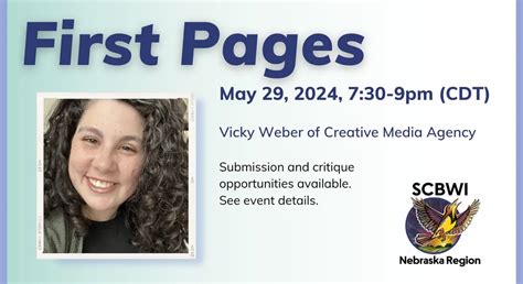 First Pages With Vicky Weber Scbwi