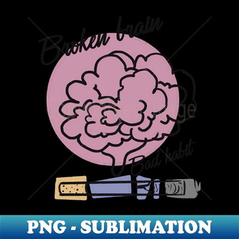 Broken Brain High Resolution Png Sublimation File Transf Inspire
