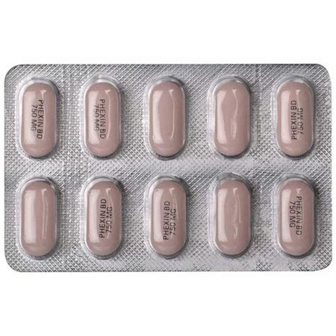 Phexin Bd 750mg Tablet Packaging Size 10 Tablets In 1 Strip At Rs 390