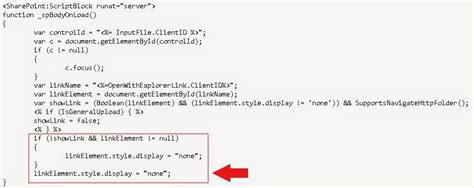 sharepoint 2013 hide link upload using explorer in document library