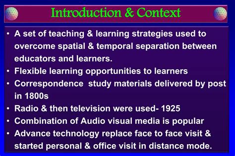 Managing Open Distance Learning Opportunities And Challenges Ppt