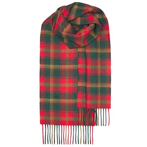 Maple Leaf Tartan Scarf University Of Glasgow