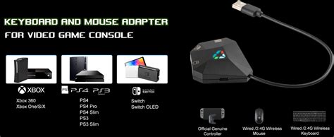 Koiiko Keyboard And Mouse Converter For Nintendo Switch Ps4 Ps3 Xbox One Xbox 360