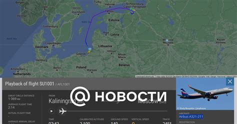 Летевший из Калининграда в Москву самолет сел в Пулково из-за ...