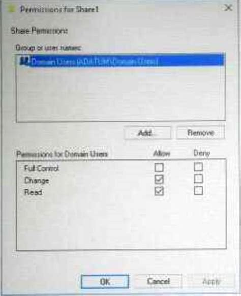 Your Network Contains An Active Directory Domain Named The Domain Contains Two