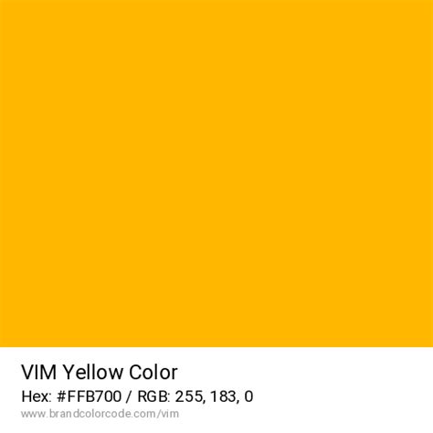 Vim Brand Color Codes