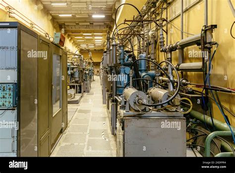 Auxiliary Equipment In Physics Laboratory With Particle Accelerator Auxiliary Equipment In Physics Laboratory With Particle Accelerator