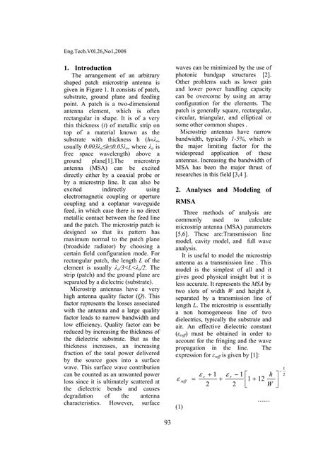 Design And Simulation Of Broadband Rectangular Microstrip Antenna Pdf
