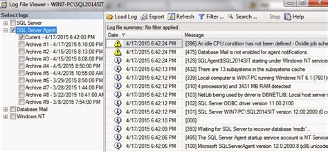 SQL Server Agent Quick Tips Algae Education Services