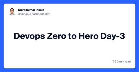 Dhirajkumar Ingole On Linkedin Devops Zero To Hero Day 3