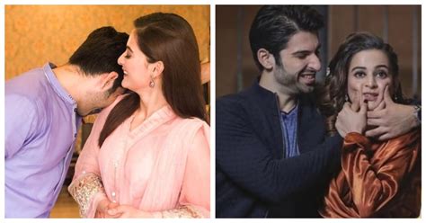 Top Cute Moments Of Aiman Khan And Muneeb Butt Reviewit Pk