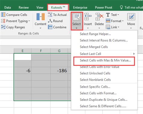 how to find largest negative value less than 0 in excel