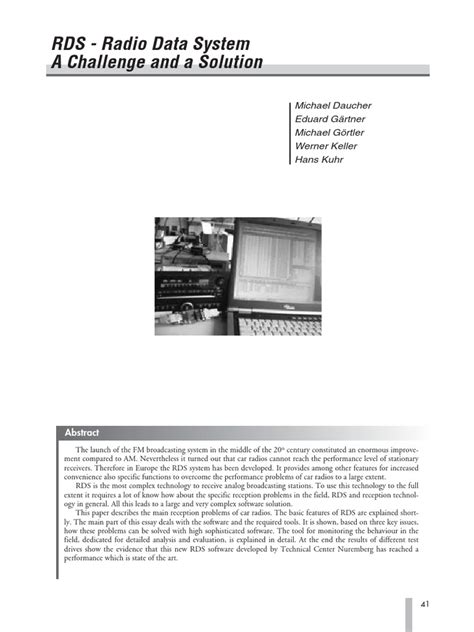 Fujitsu Rds Pdf Frequency Modulation Detector Radio