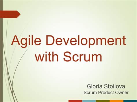 Introducing Agile Software Deveopment With Scrum Ppt
