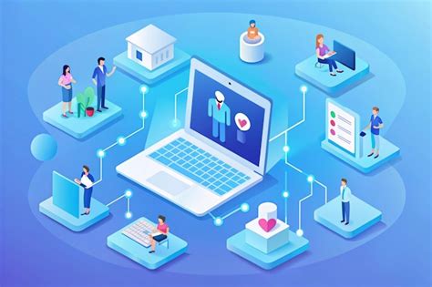 Network Database Vector Isometric Illustrations Premium Ai Generated