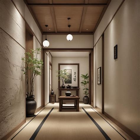 Asian Zen Hallway Japanese Interior Narrow Hallway Decorating Asian