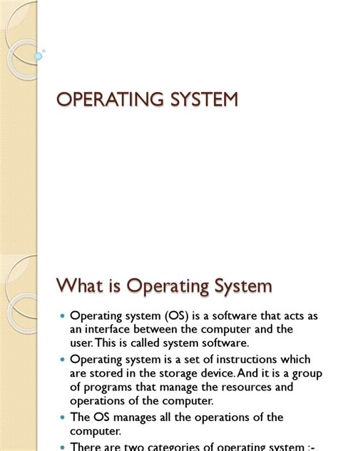 operating system pdf operating system process computing