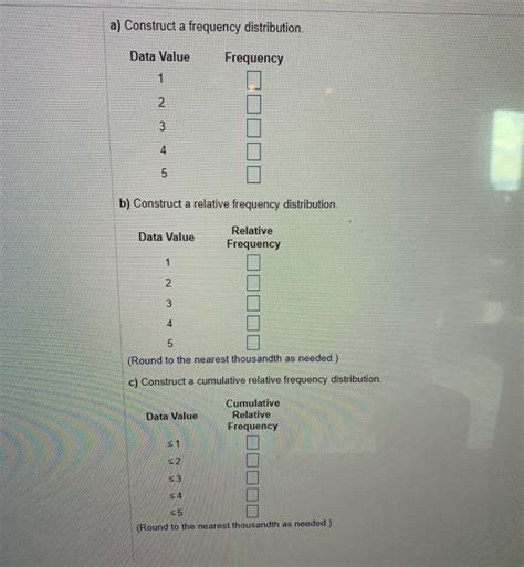 solved consider the discrete data in the table below a