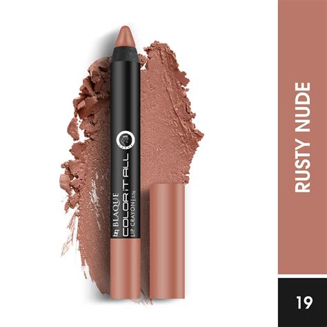 Bq Blaque Pure Matte Color Itall Crayon Lipstick Shade 19 Rusty Nude