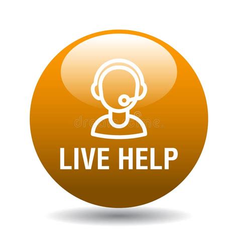 Live Help Signs Stock Vector Illustration Of Call Headset 16016002