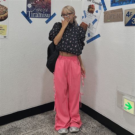 라걸 리본와이드밴딩팬츠 Pt