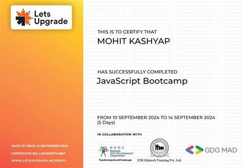 Mohit Kashyap On Linkedin Hey Everyone I Am Excited To Share That I Have Completed The Javascript