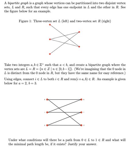 Solved A Bipartite Graph Is A Graph Whose Vertices Can Be Chegg
