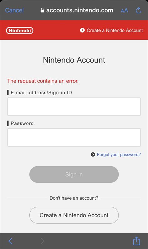 Cant Link Nintendo Account Anyone Else Having This Issue Or Know How To Resolve It This Is