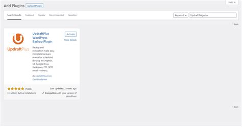 how to migrate a breakdance builder website using updraft migrator