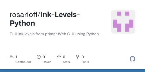 Github Rosarioflink Levels Python Pull Ink Levels From Printer Web
