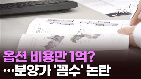 견본주택처럼 하려면 1억 더…신축 아파트 옵션 꼼수 논란 Youtube