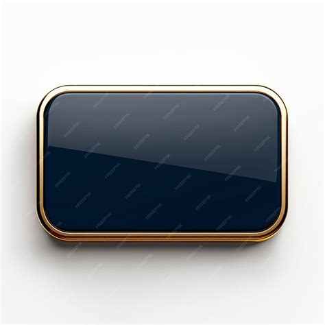 Premium Photo Rectangular Clickable Button Icon