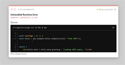 Bug Trpc In Appdir Typeerror Usecontext Is Null Even With Use Client · Issue 1272 · T3