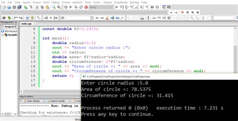 C Program To Compute Circumference Of A Circle TestingDocs
